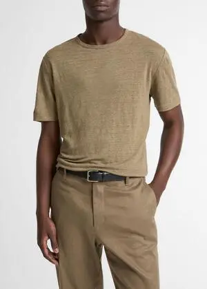 Vince Linen Jersey T-shirt - Kalamata