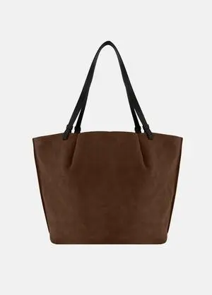 Vince Ava Suede Tote - Chocolate