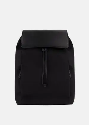 Vince Drayton Nylon Flap Backpack - Black