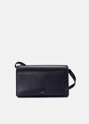 Vince Nappa Leather Crossbody Wallet - Black
