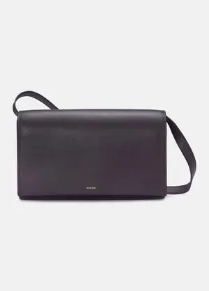 Vince Nappa Leather Crossbody Wallet - Cacao