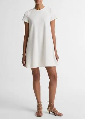 White Short Sleeve Dresses