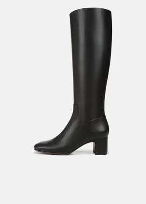 Vince Kellen Leather Knee Boot - Black