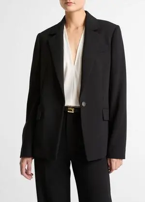 Vince Single-breasted Blazer - Black