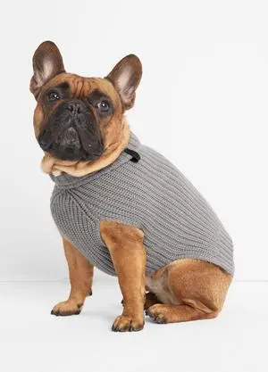 Vince Wool And Cashmere Dog Sweater - Heather Grey