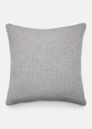 Vince Vince Wool And Cashmere Cardigan-Stitch Pillow Heather Grey