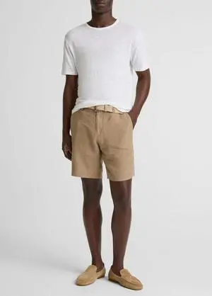 Vince Hemp Flap-pocket Shorts - Teak