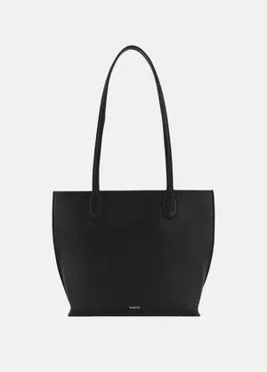 Vince Athene Nappa Leather Mini Tote - Black