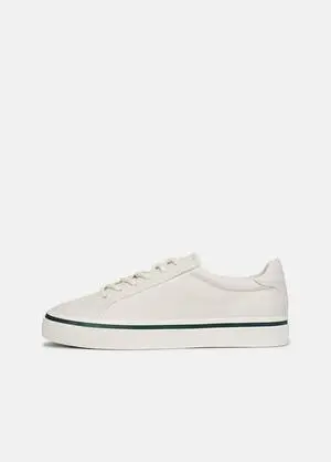 Vince Monterey Leather Lace-up Sneakers - Milk