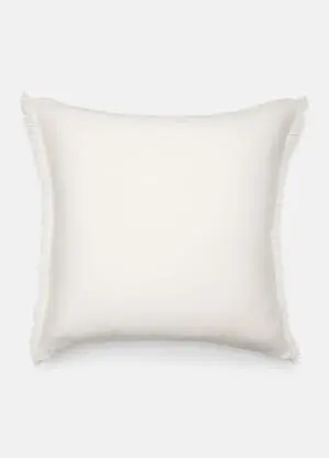 Vince Cashmere Reverse Jersey Pillow - Blanc