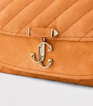 JIMMY CHOO Curve Leather Chain Wallet - Orange