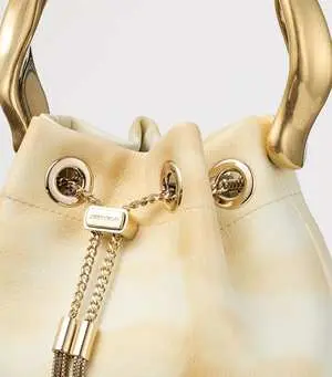 JIMMY CHOO Bon Bon Lambskin Top-handle Bag