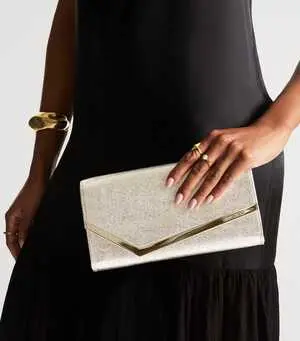 JIMMY CHOO Emmie Clutch Bag - Silver