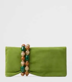 JIMMY CHOO Zandra Lambskin Clutch Bag