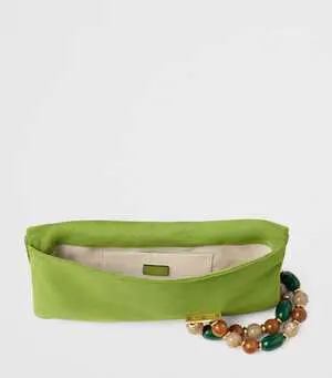JIMMY CHOO Zandra Lambskin Clutch Bag