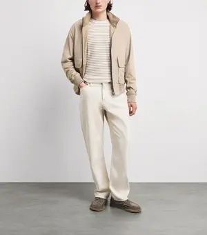 Belstaff Seaway Suede Bomber Jacket