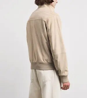 Belstaff Seaway Suede Bomber Jacket