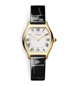 Cartier Tortue Yellow And Diamond Watch - Gold