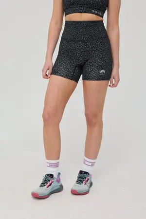 OOSC Infinite High Waisted Biker Shorts - Black Leopard