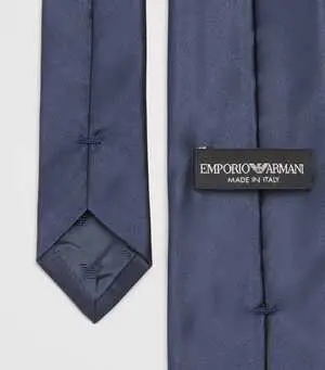 Emporio Armani Silk Neck Tie - Blue