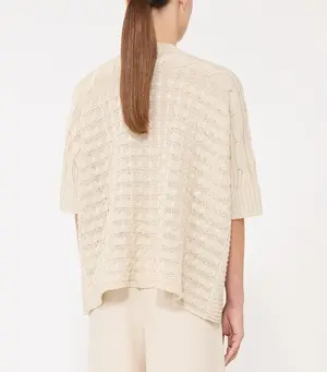 Max Mara Linen Zip-up Cardigan