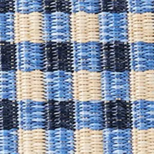 JIMMY CHOO Raffia Gingham Pouch