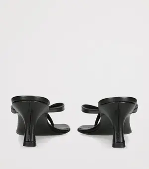 Staud Freja Kitten Heel Sandals - Black