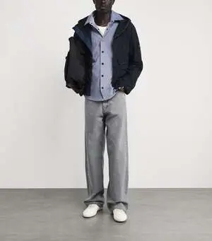 Stone Island Cotton Corduroy Shirt Jacket With Compass Patch