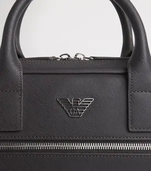 Emporio Armani Saffiano Leather Briefcase