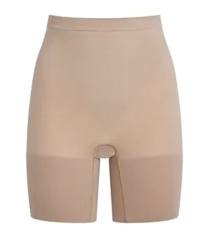 Spanx Sculpt Gofigure Mid-thigh Shorts - Nude