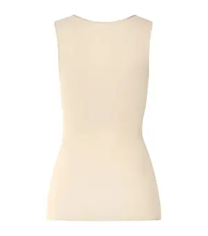Hanro Cotton Belen Tank Top With Lace Neckline Detail