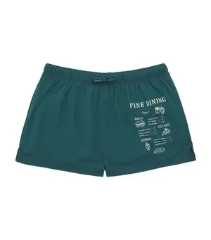KONGES SLOJD Printed Recycled Polyester Swim Shorts - Blue