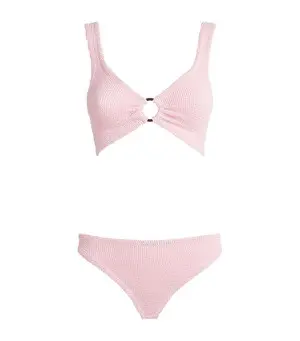 Hunza G Julia Tonal Hoop Bikini Pink