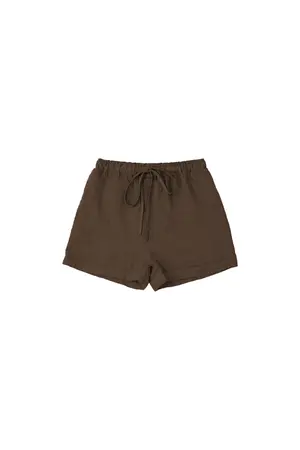 VIR VITA Ida Linen Short - Chestnut