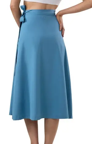 UV SKINZ Upf 50+ Sun Wrap Midi Skirt - Baltic