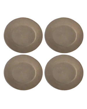 UNE VIE NOMADE Earth Oval Dinner Plateset Of 4