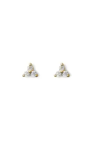 ANA LUISA Small Stud Earrings With Cubic Zirconia Gold