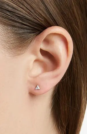 ANA LUISA Gold Plated Sterling Cubic Zirconia Stud Earrings