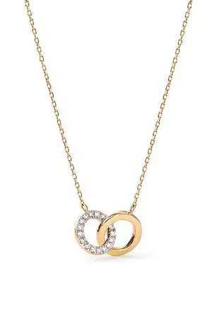 ANA LUISA Solid Yellow Duo Links Diamond Necklace - Gold