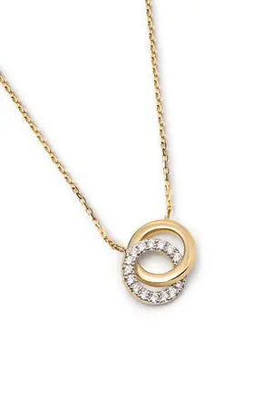 ANA LUISA Solid Yellow Duo Links Diamond Necklace