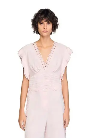 Sandro Gathered Blouses