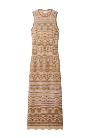 Sandro Decorative Ombré Knit Maxi Dress