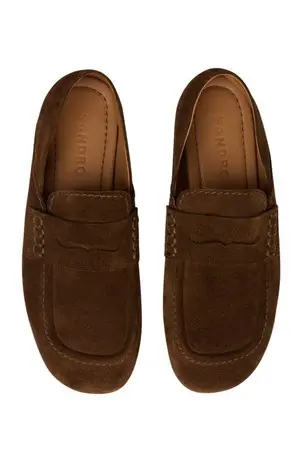 Sandro Suede Loafers - Brown