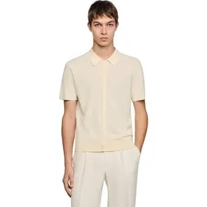 Sandro Openwork Shirt - Ecru