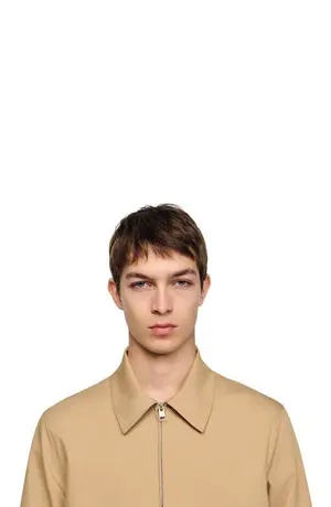 Sandro Zip-up Cotton Jacket - Sand