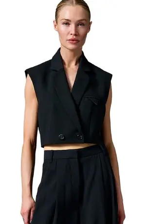Day Birger Et Mikkelsen Marnie Cropped Gabardine Waistcoat
