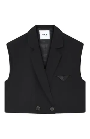 Day Birger Et Mikkelsen Marnie Cropped Gabardine Waistcoat