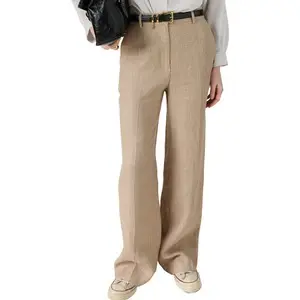 Gerard Darel Abigail Wide Leg Linen Pants