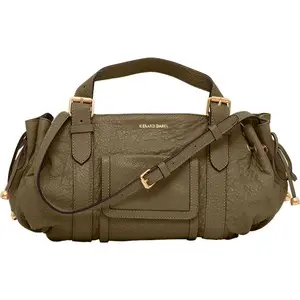 Gerard Darel 18h Leather Shoulder Bag - Khaki