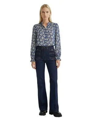 Gerard Darel Casy Floral Print Shirt